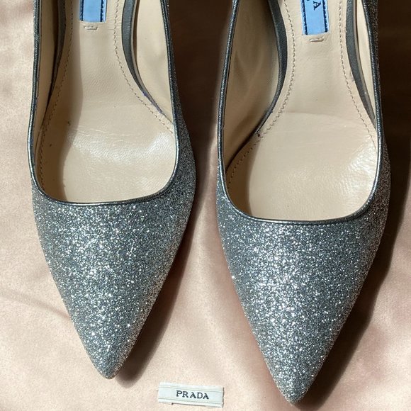 Prada | Shoes | Prada Sparkle Evening Shoes | Poshmark